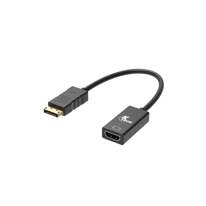 ADAPTADOR X-TECH DISPLAYPORT MACHO A HDMI HEMBRA – 9bits Soluciones ...